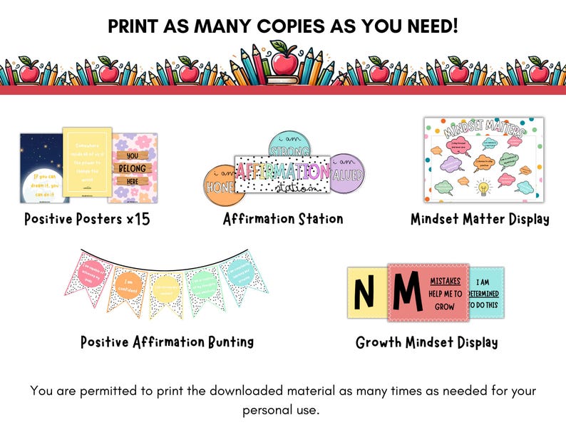 Growth Mindset Bundle - Etsy