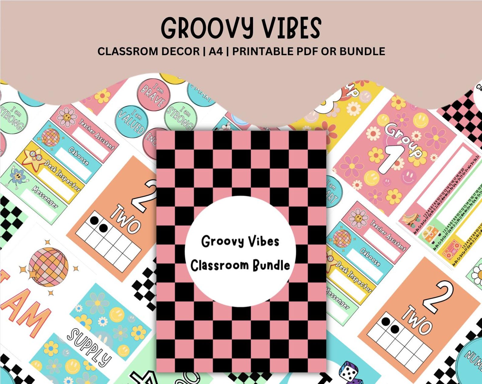 Groovy Vibes - Classroom Decor Bundle - Etsy