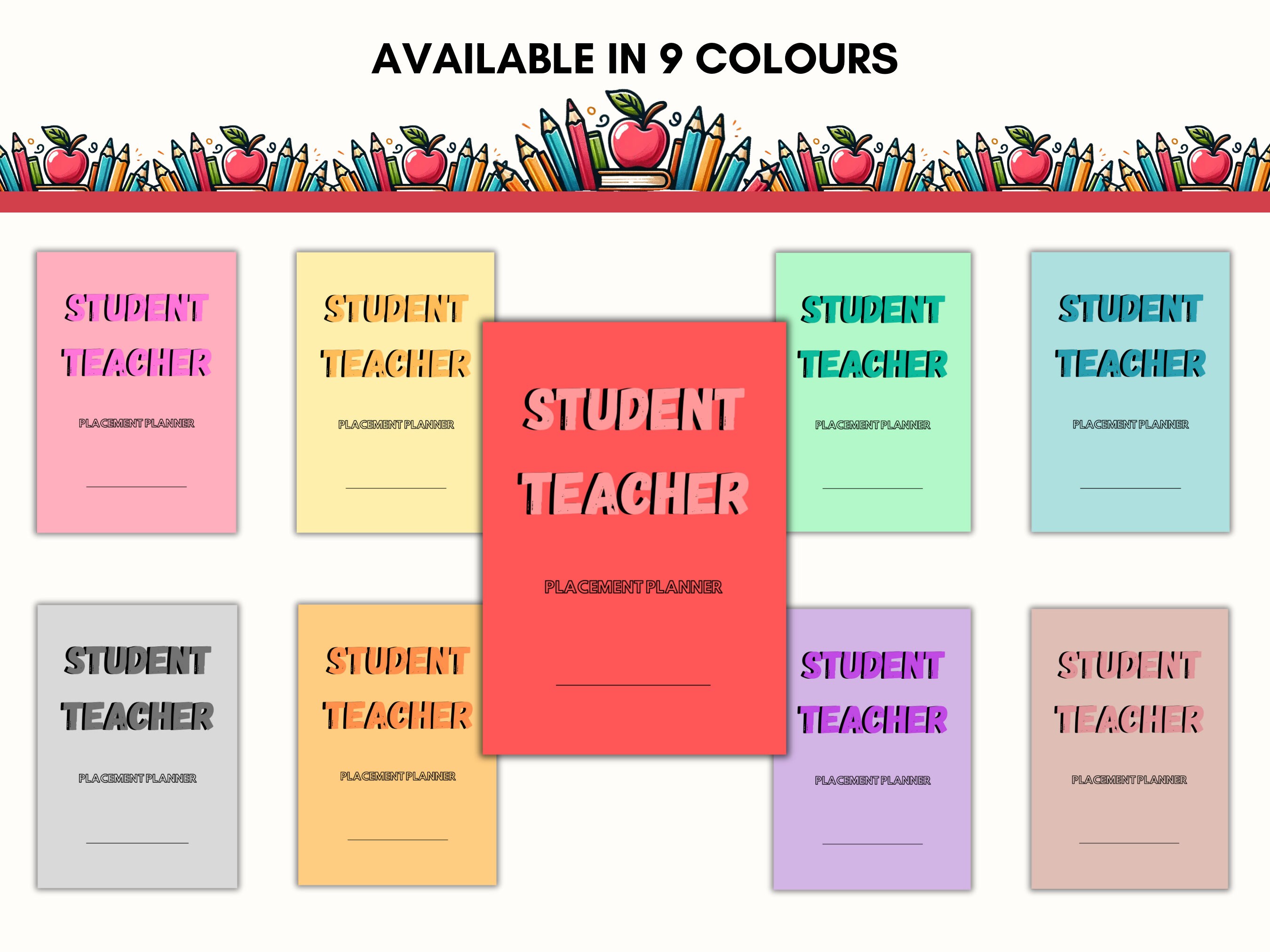 Student Teacher Planner Bundle - Etsy