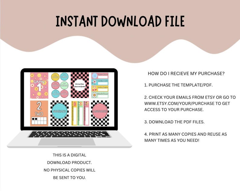 Groovy Vibes - Classroom Decor Bundle - Etsy