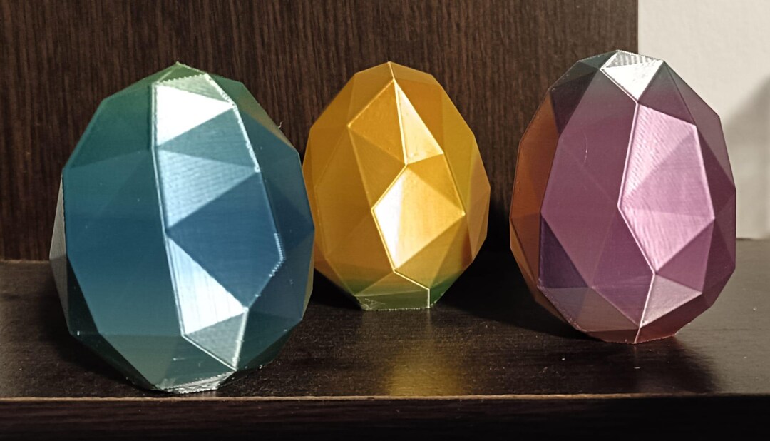 Low Poly Easter Eggs - Etsy