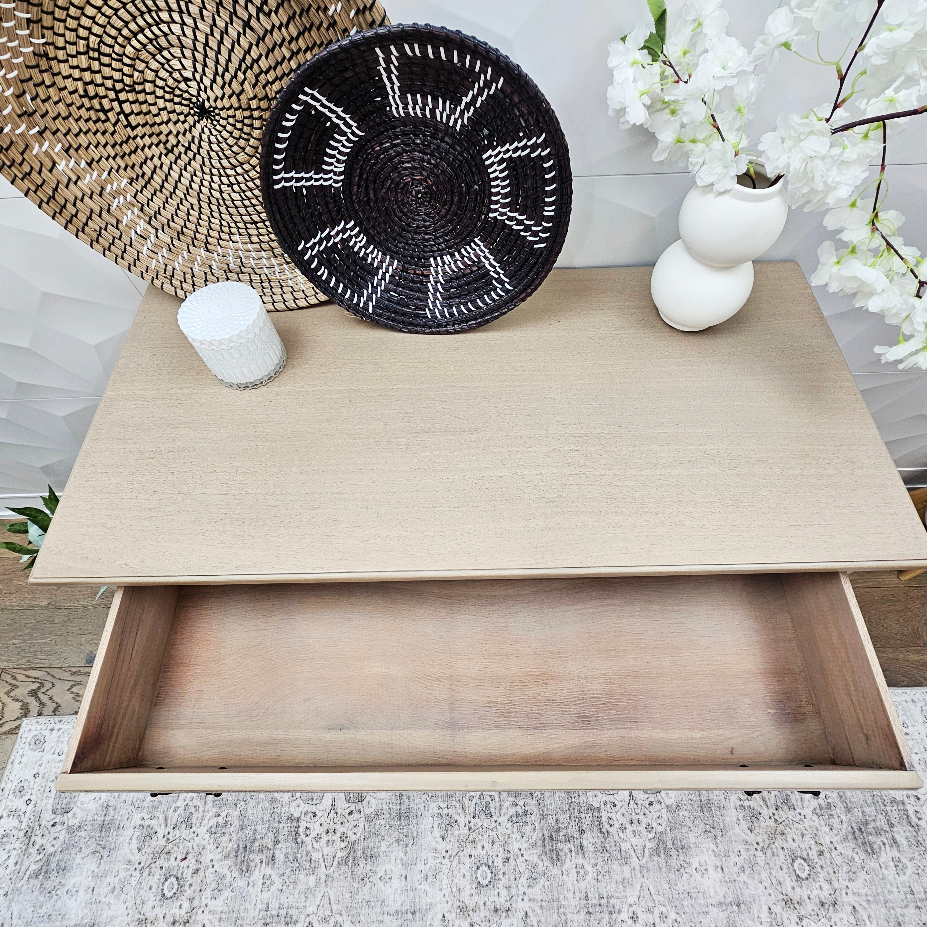 Vintage Cherry Wood Chest of Drawers, Solid Wood, Pottery Barn Look ...