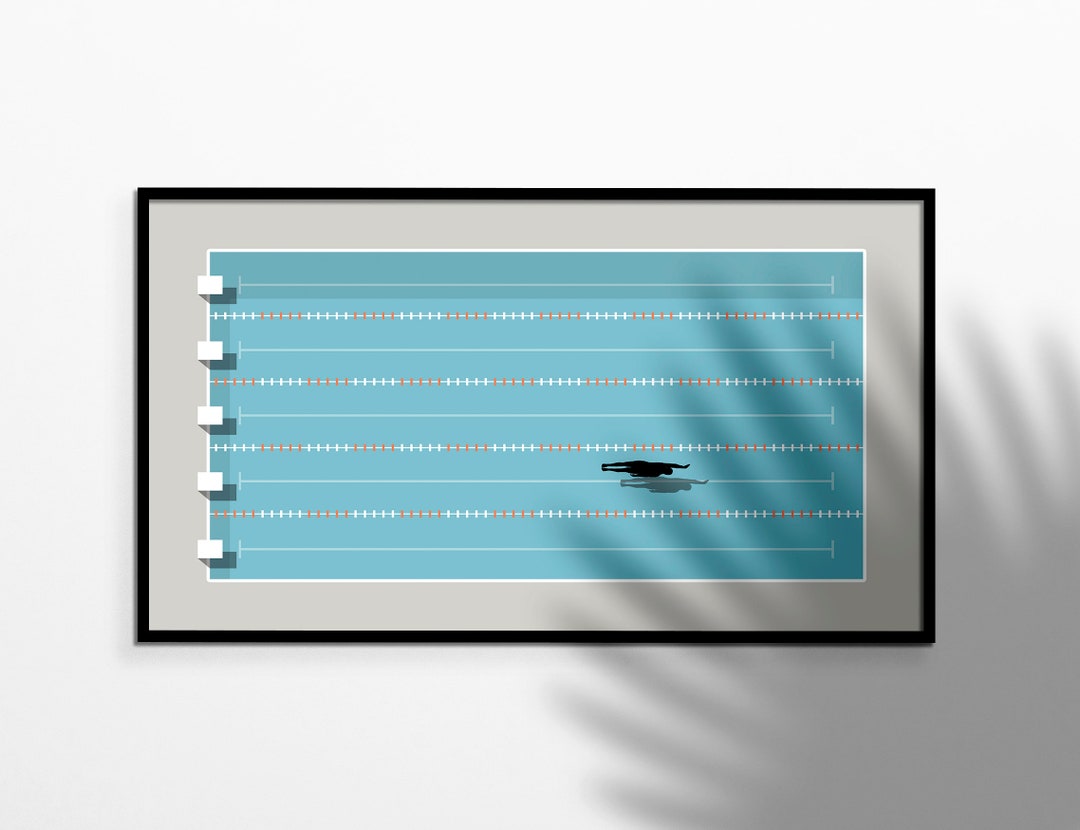 Swimming Pool Print That Will Add a Touch of Summer to Your Home Decor ...