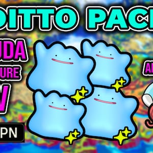 6IV Shiny Ditto Masuda Japanese Breeding X4 Pack Pokémon Scarlet and ...