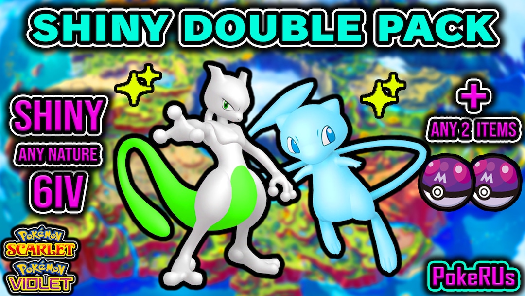 SHINY 6iv & Ev Trained Mewtwo + Japanese Mew Bundle*rare SPECIAL EVENT ...
