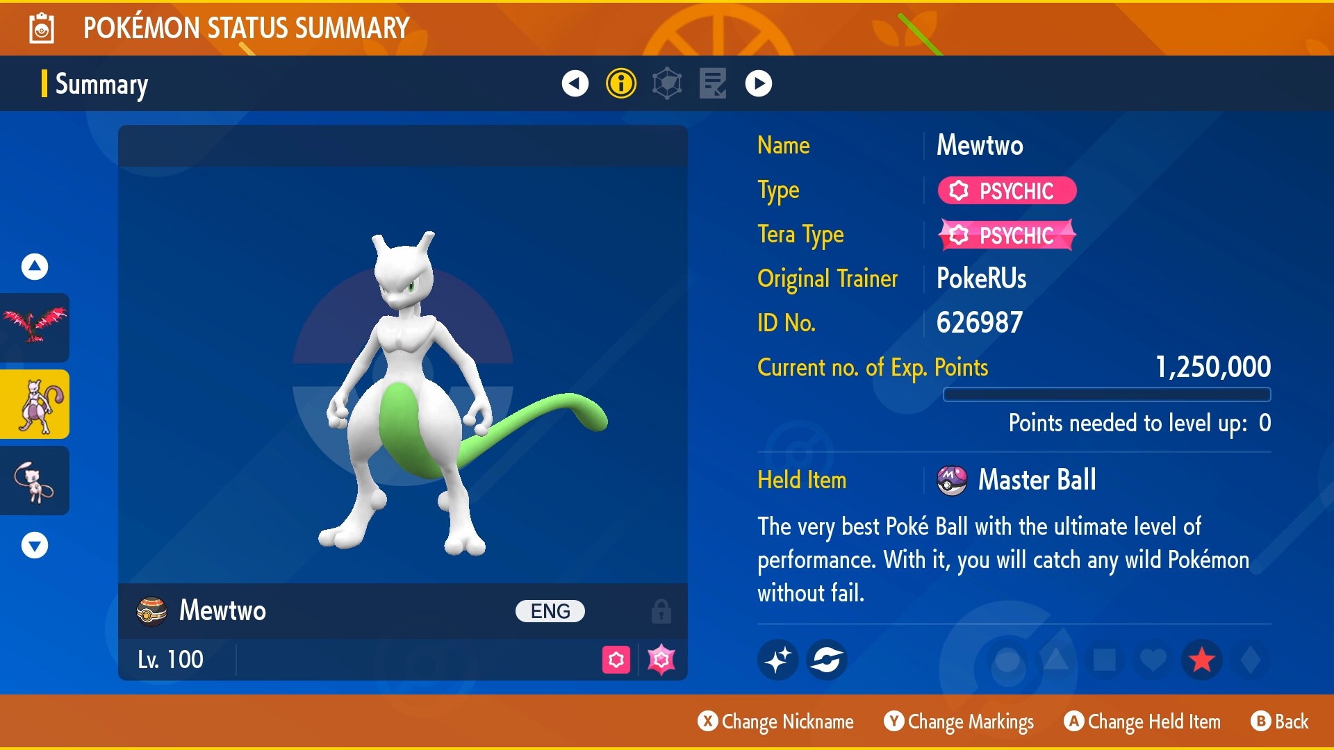 SHINY 6IV & EV Trained Mewtwo Pokémon Scarlet and Violet, Sword and ...