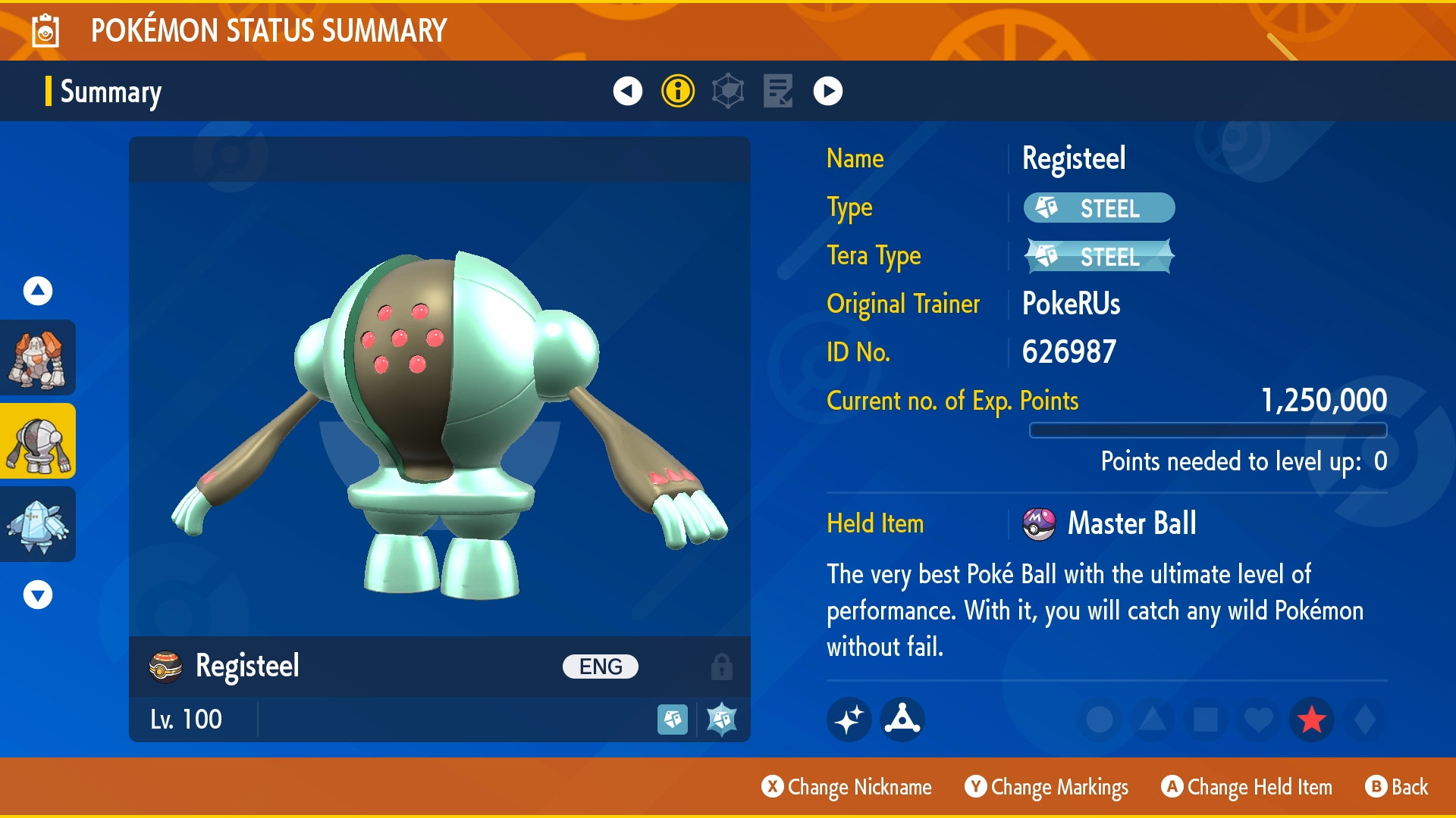 SHINY 6iv, Ev Trained Regi MEGA PACK (regirock, Regice, Registeel ...