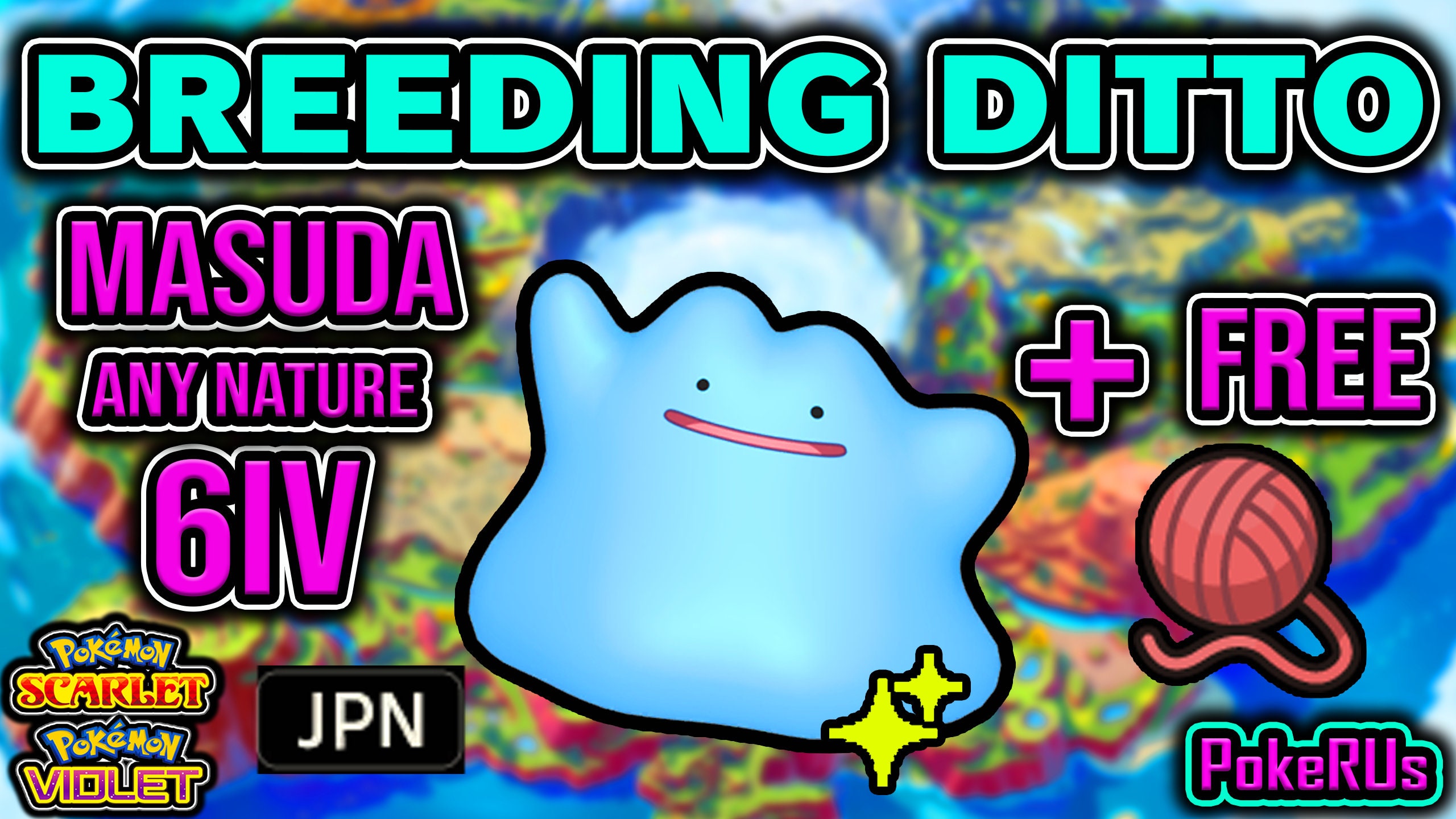 6IV Shiny Ditto Masuda Japanese Pokémon Scarlet and Violet FAST DELIVERY Pokemon Legends Arceus ...