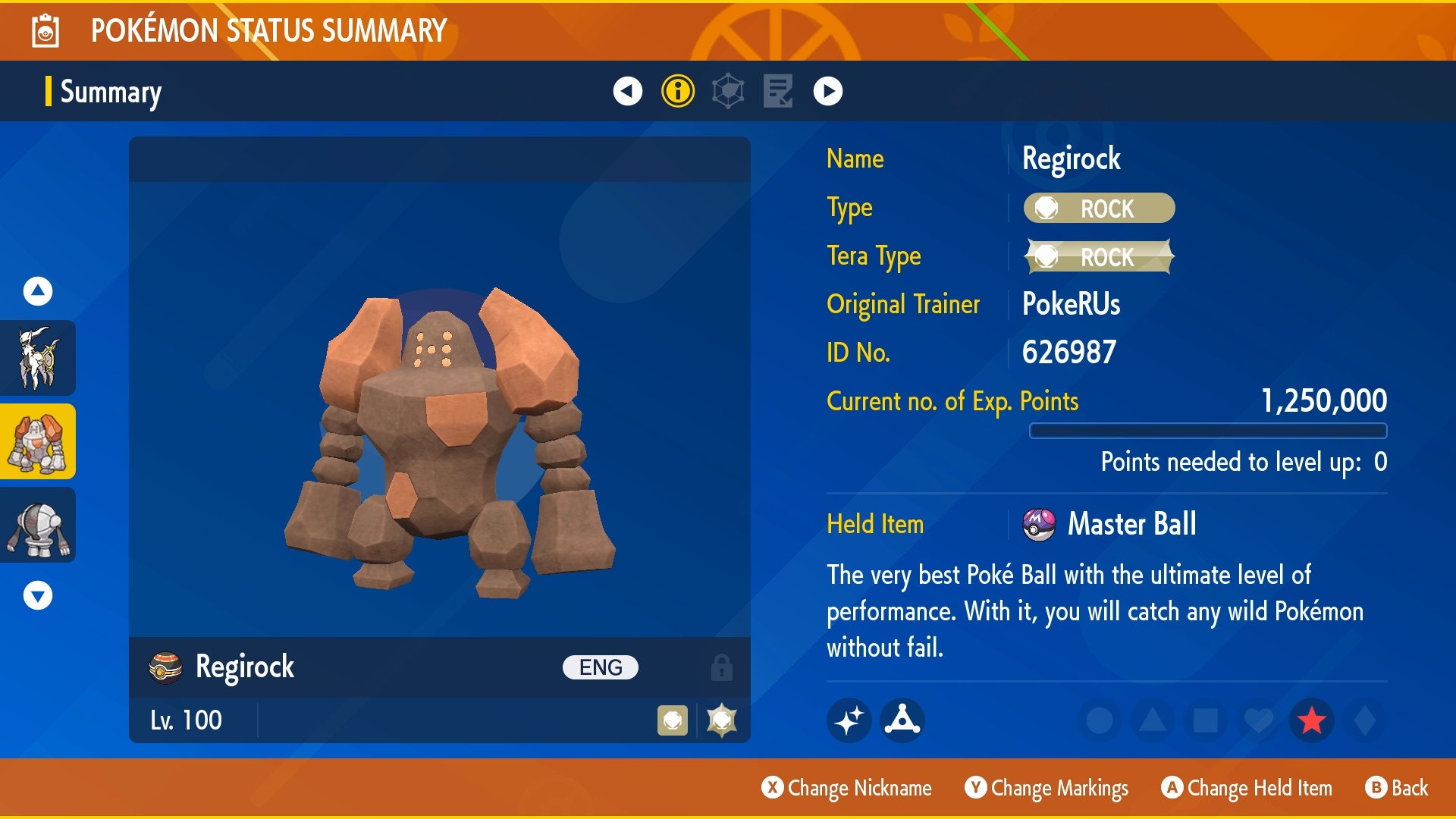 SHINY 6iv, Ev Trained Regi MEGA PACK (regirock, Regice, Registeel ...