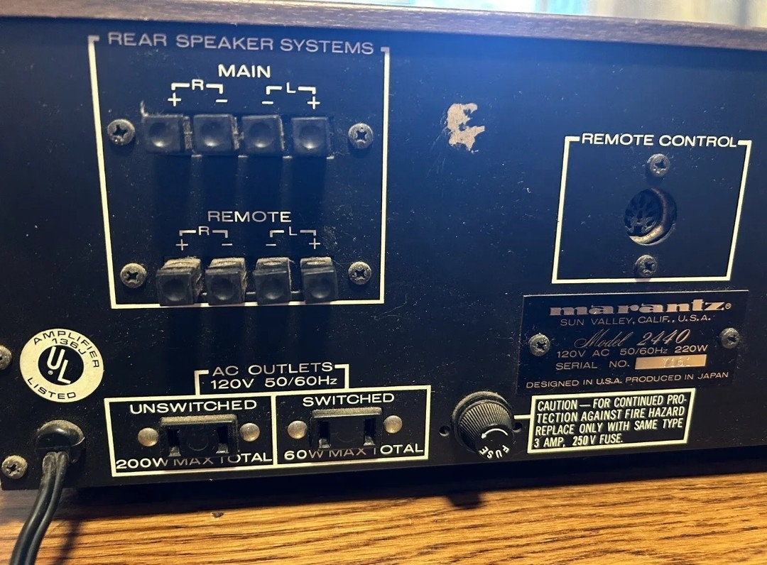 Vintage Marantz 2440 Integrated Stereo Quadradial 4 - Etsy Canada