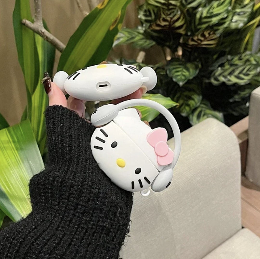 Cute 3D Hello Kitty AirPod Case Aesthetic Gift for Him and Her, AirPod ...