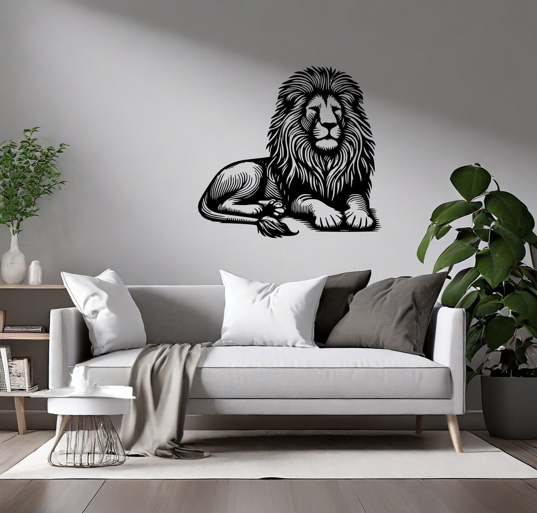 Lion Wall Art - Etsy