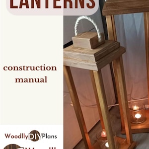 DIY Wooden Lantern Plans, Easy Woodworking Instructions (PDF) - Etsy