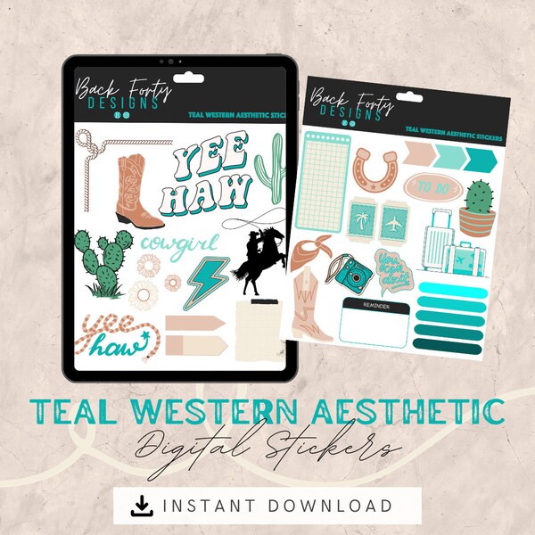 Western Stickers - Etsy