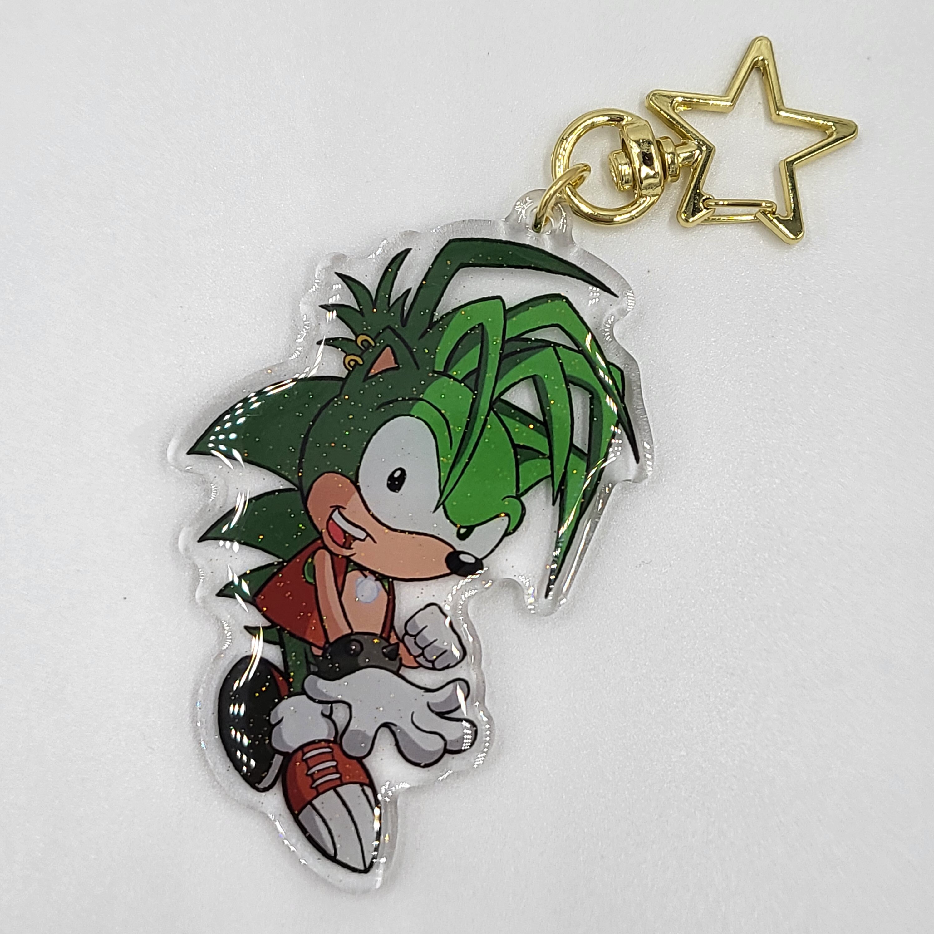 Sonic Underground MANIC Custom Acrylic Glitter Keychain 3 - Etsy