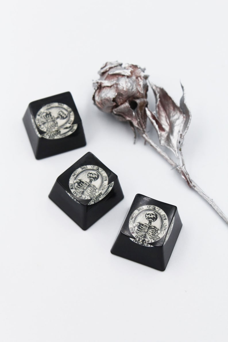 Handmade Memento Mori Skull Keycap, Skeleton Keycap, Artisan Gift, OEM ...