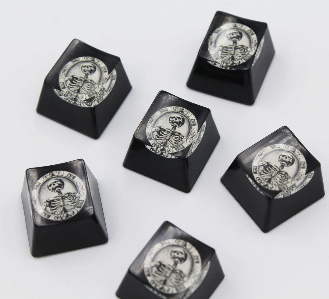 Handmade Memento Mori Skull Keycap, Skeleton Keycap, Artisan Gift, OEM ...