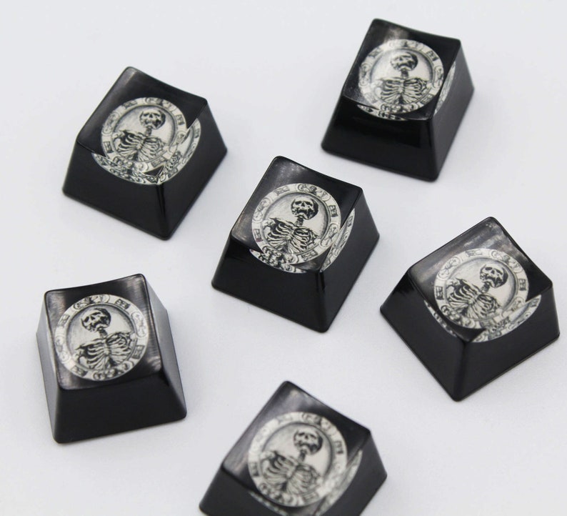 Handmade Memento Mori Skull Keycap, Skeleton Keycap, Artisan Gift, OEM ...