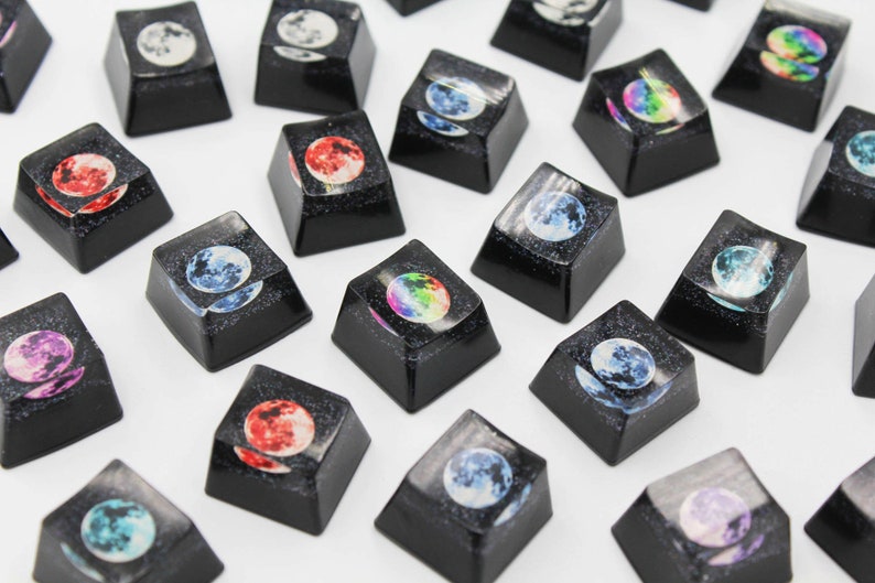 Handmade Resin Moon Keycap, OEM Profile Keycap, Artisan Keycap ...