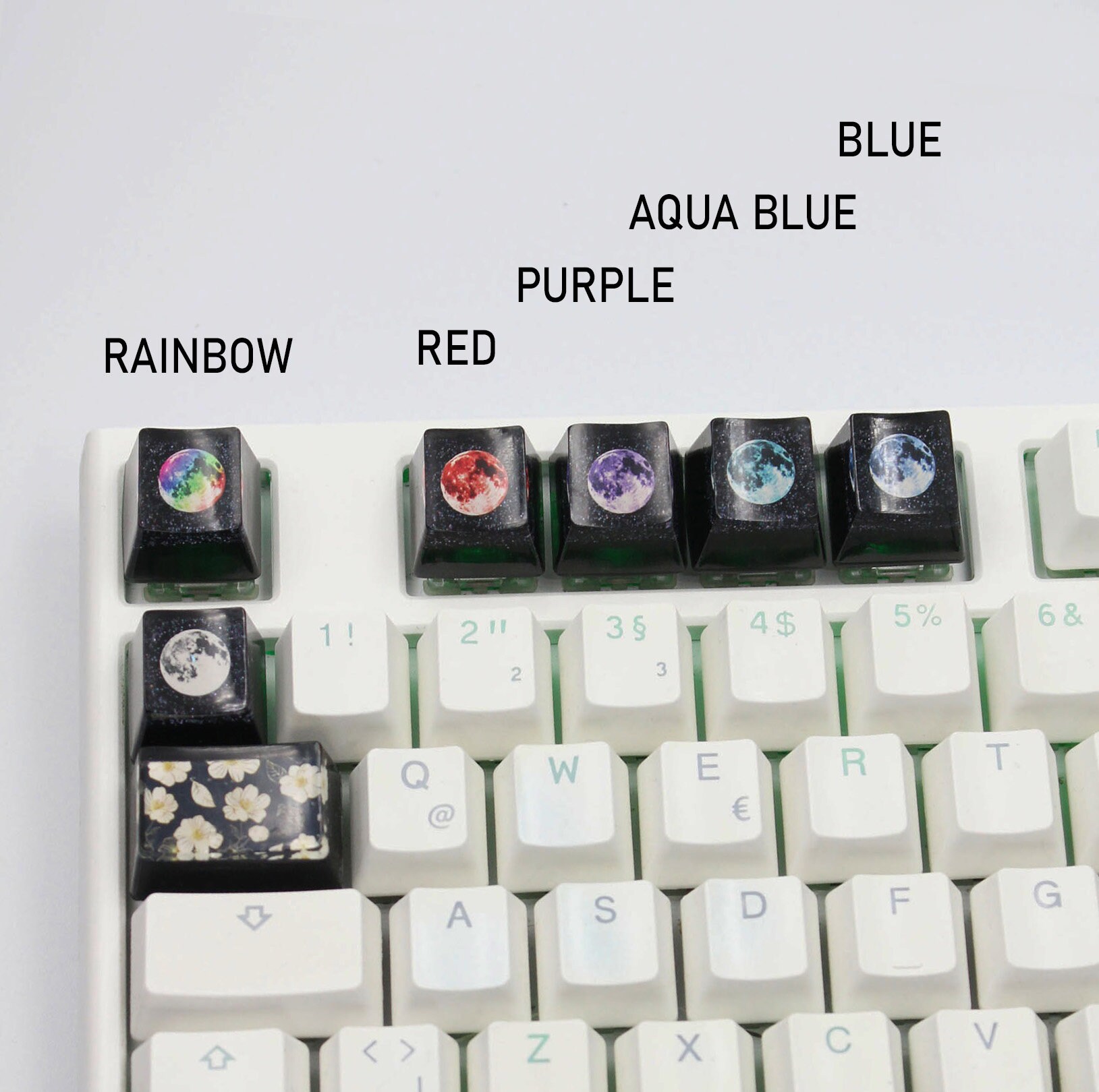 Handmade Resin Moon Keycap, OEM Profile Keycap, Artisan Keycap ...