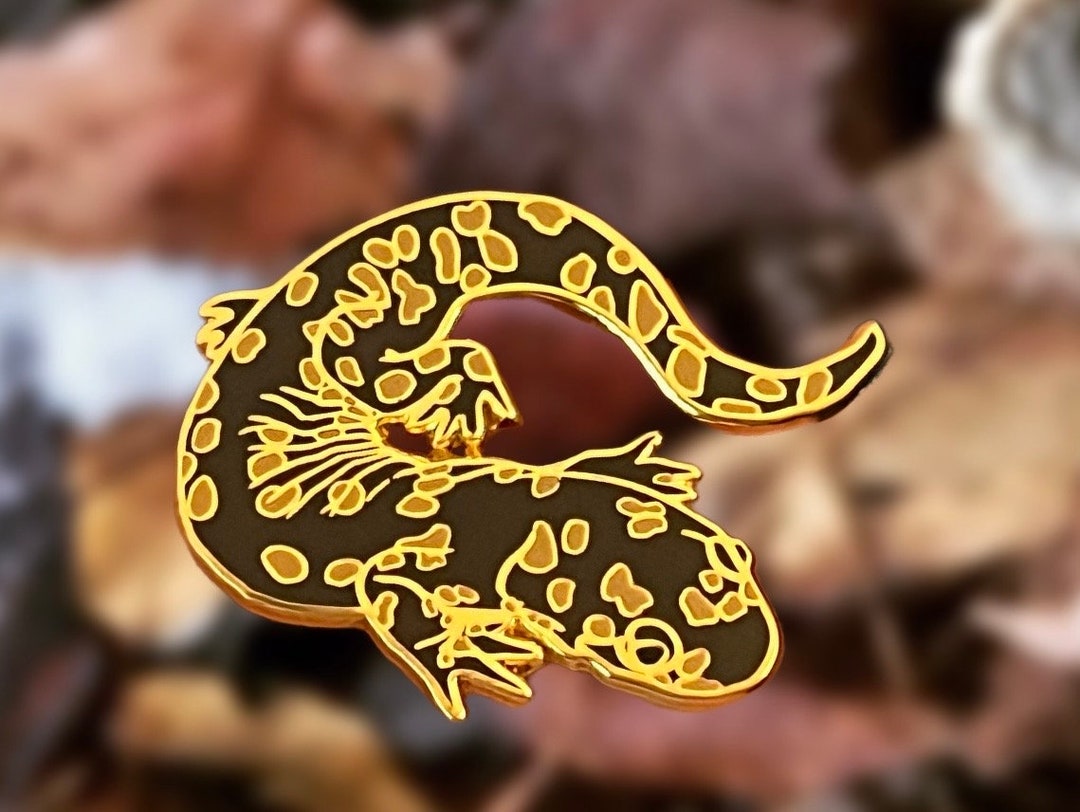 Tiger Salamander Enamel Pin - Etsy