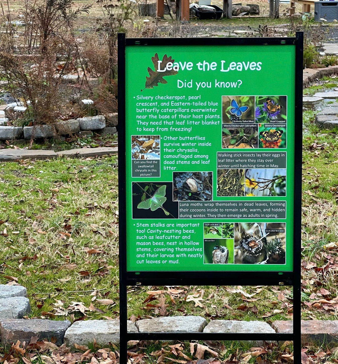 Leave the Leaves Sign 24" X 18" - Etsy