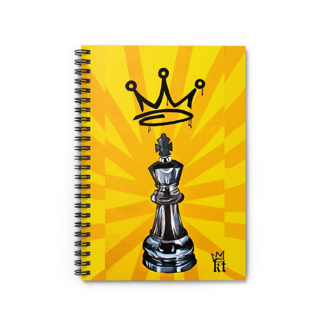 Yellow Chess King Spiral Notebook - Ruled Line - Etsy