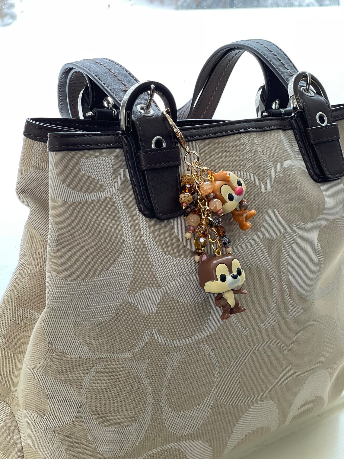 Chip N Dale Purse Bag Charm - Etsy