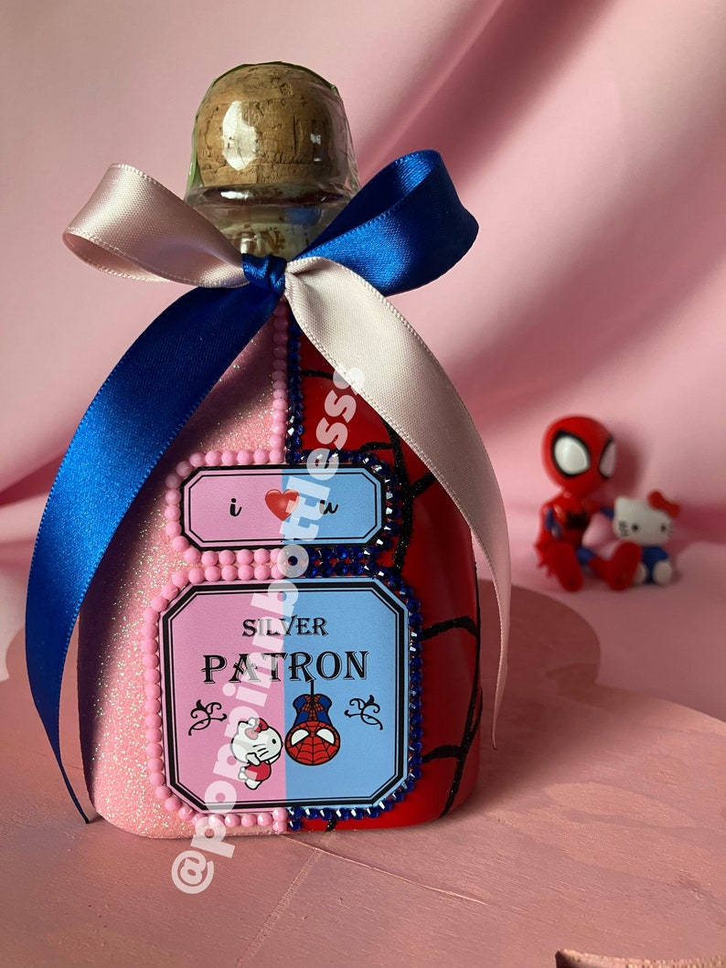 Spideykitty Patron Label 375ml Template - Etsy