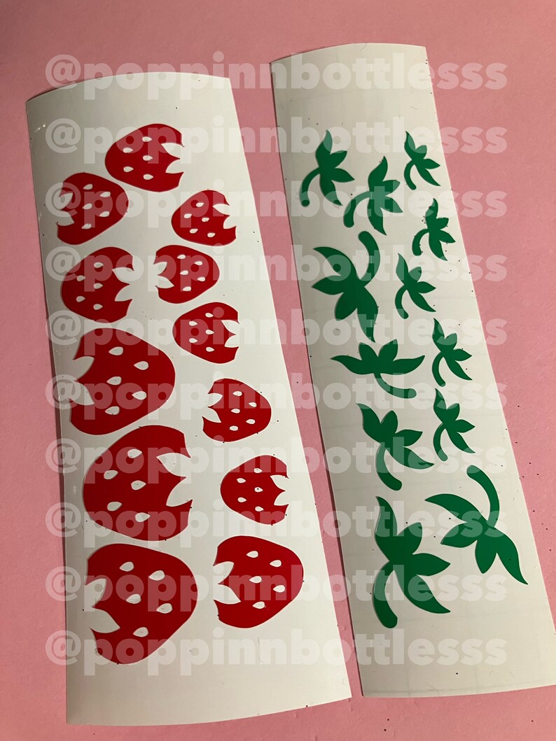 Strawberry Decals - Etsy