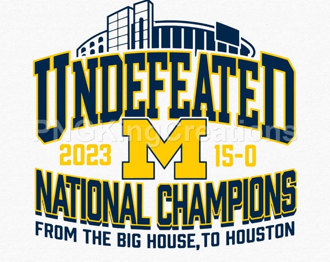 Michigan Football Png, 2023 College Football Champions Svg, Undefeated ...