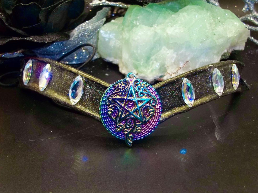 Pentagram Circlet, Pentacle Circlet, Pentagram Tiara, Pagan Circlet ...