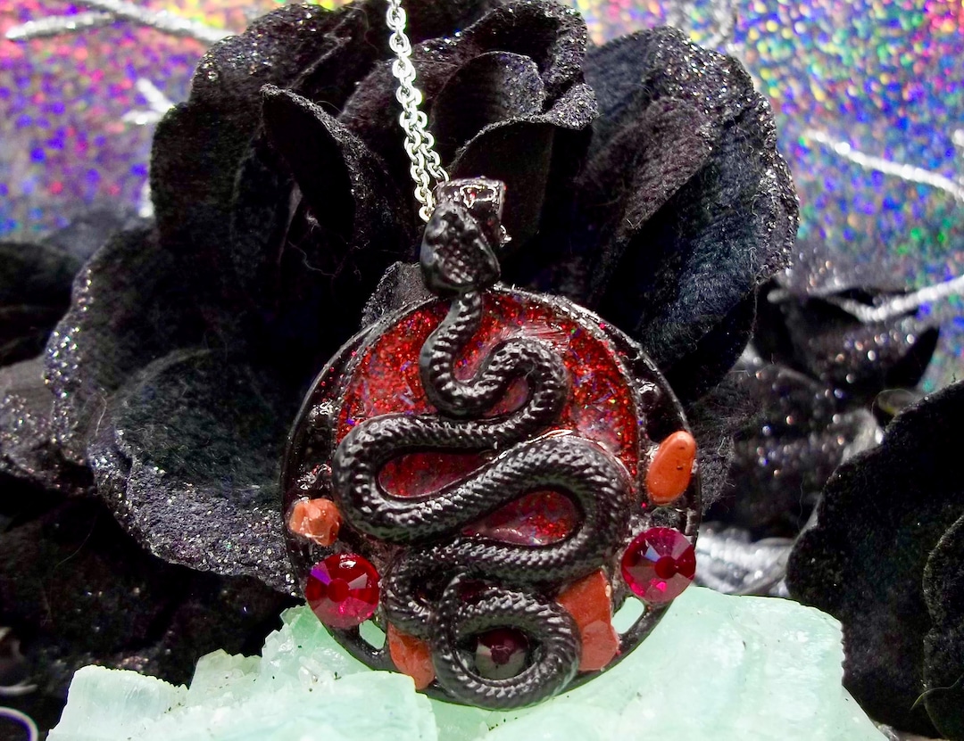 Lilith Snake Necklace, Lilith Jewelry, Lilith Necklace, Pagan Goddess ...