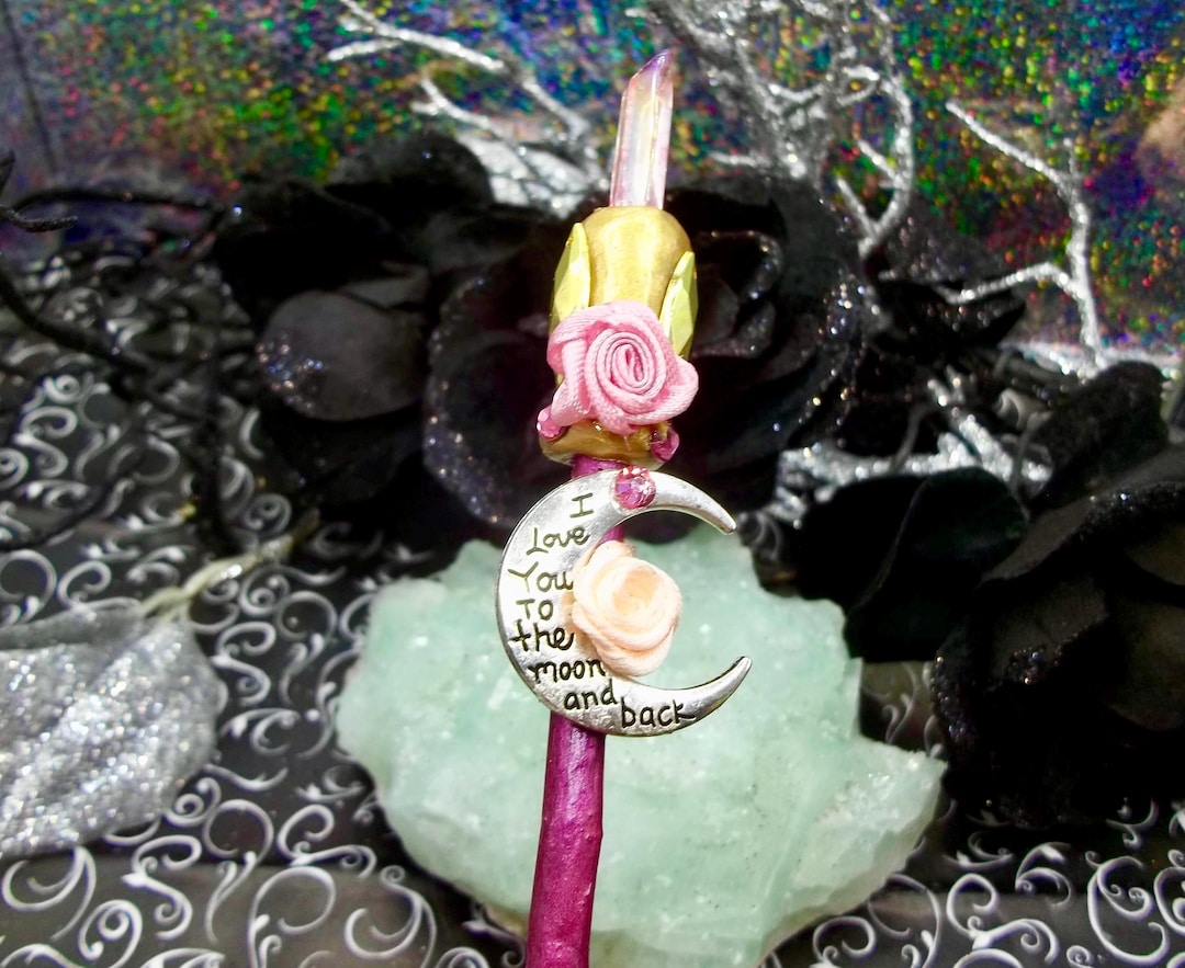 Rose Stem Wand, Magick Wand, Witchcraft Wand - Etsy
