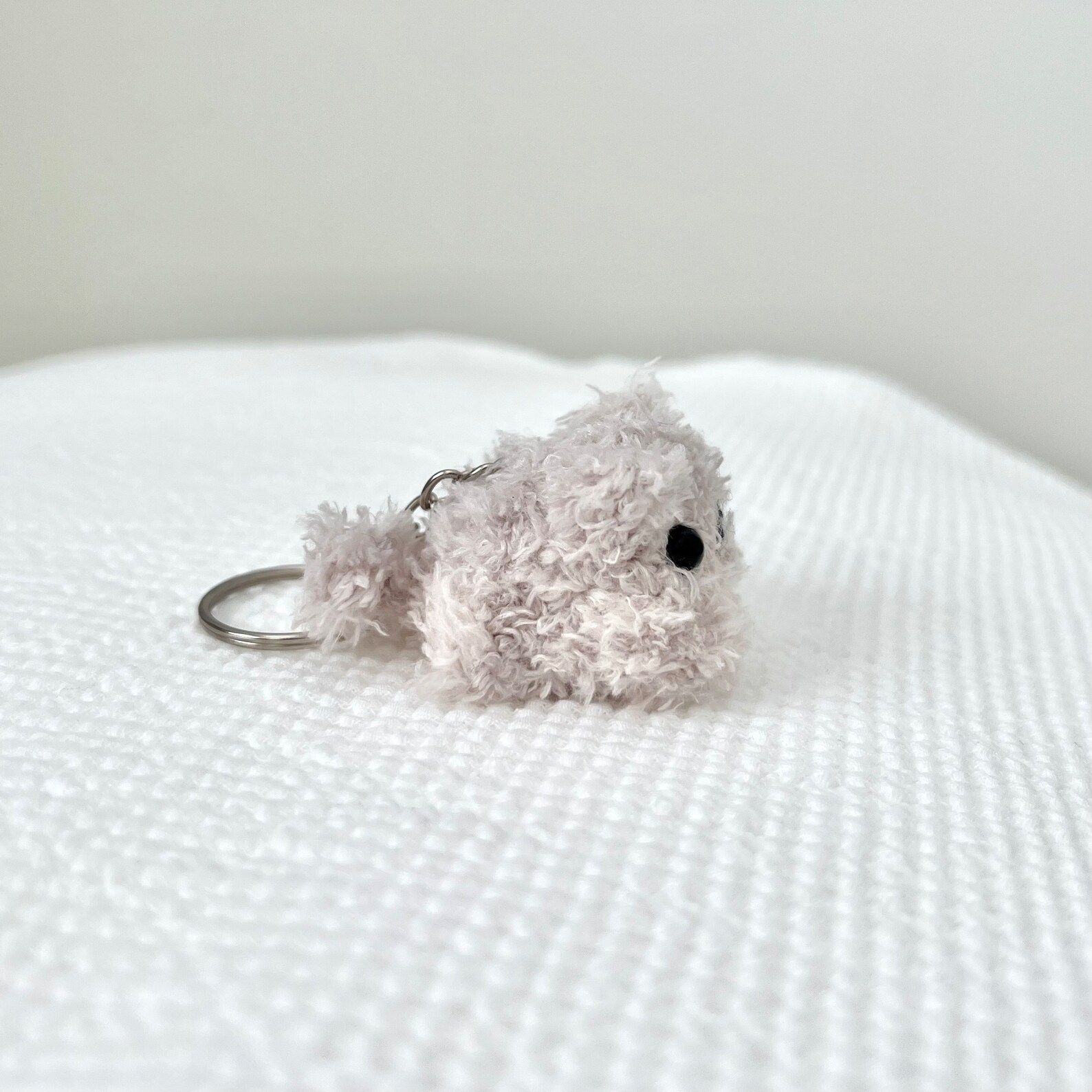 Mini Fluffy Cat Keychain, Small Cat Keychain, Crochet Cat Keychain ...