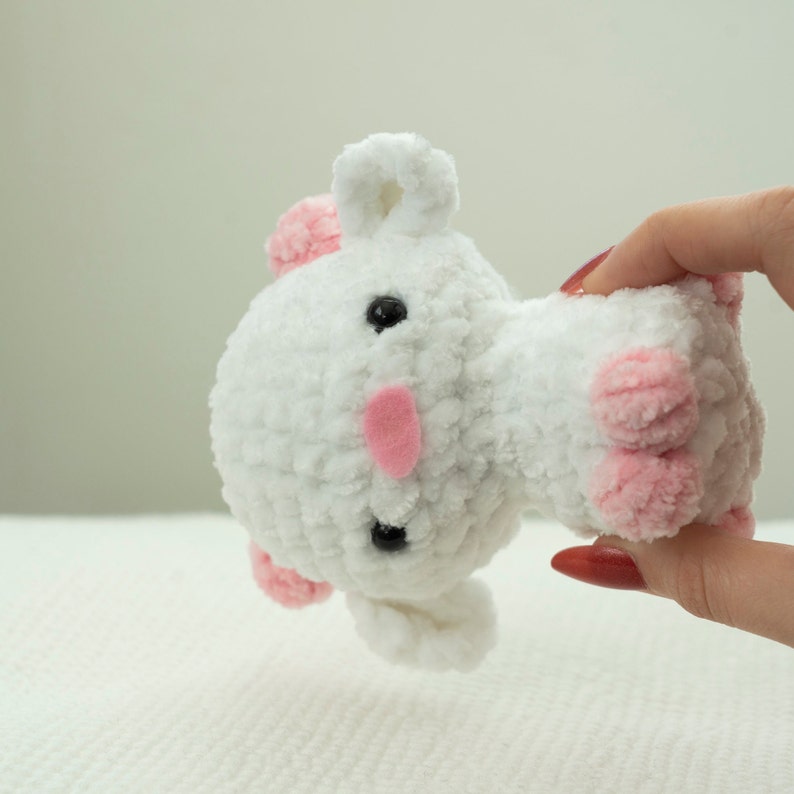 Mini Crochet Baby Cow Plushie, Cute Pink Handmade Baby Cow, Small Pink ...