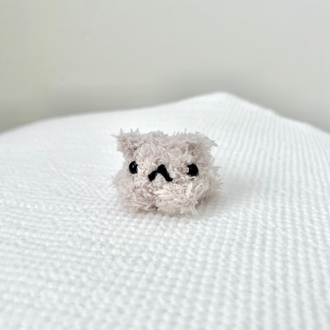 Mini Fluffy Cat Keychain, Small Cat Keychain, Crochet Cat Keychain ...