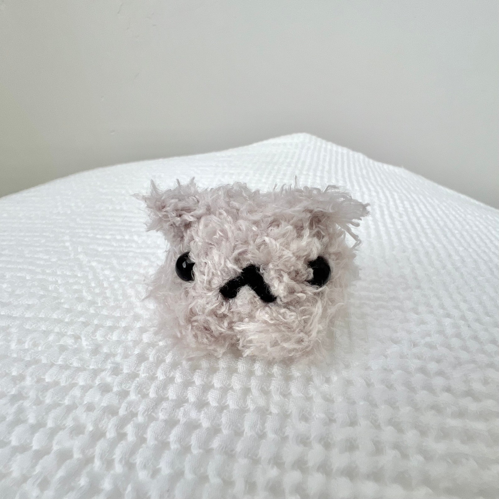 Mini Fluffy Cat Keychain, Small Cat Keychain, Crochet Cat Keychain ...