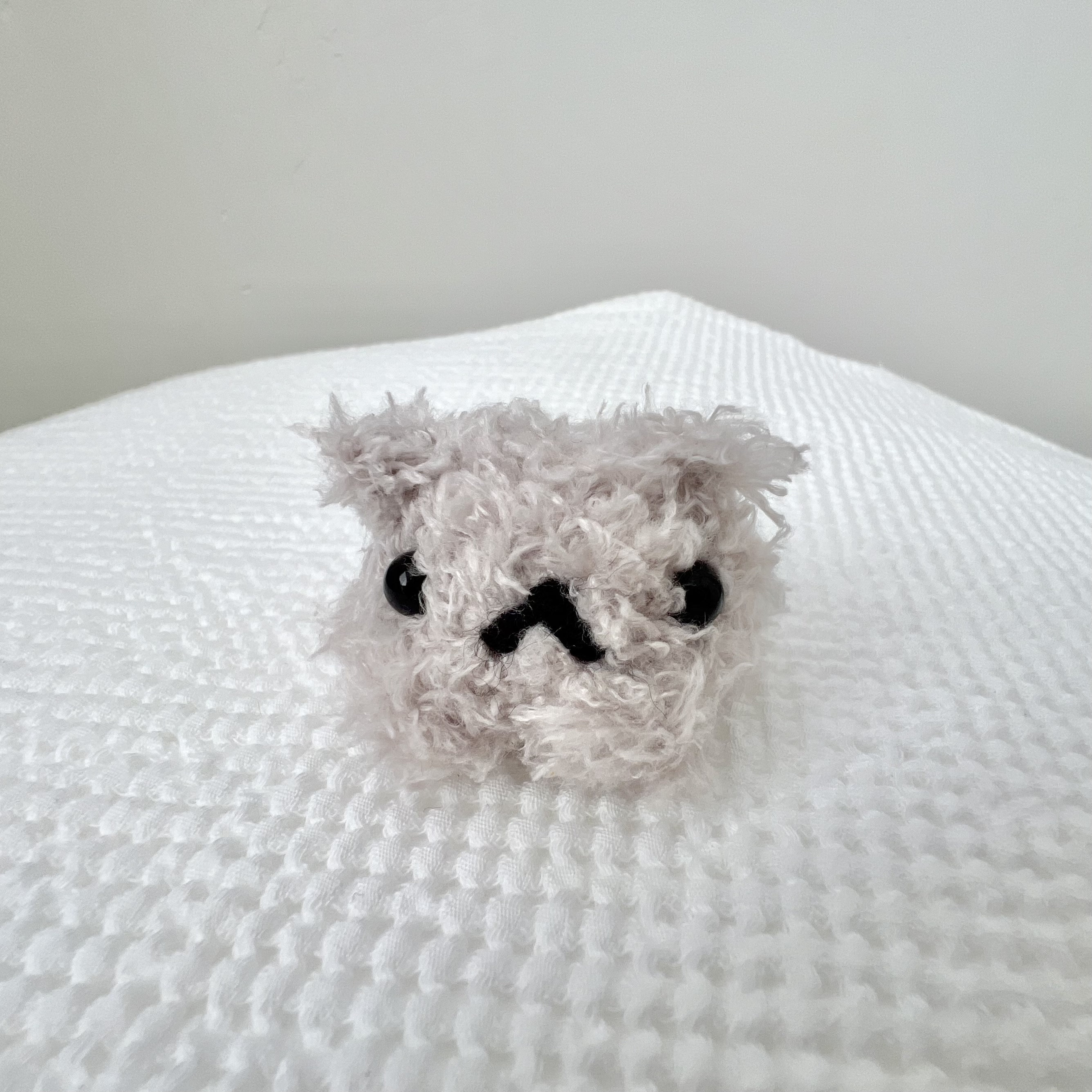 Mini Fluffy Cat Keychain, Small Cat Keychain, Crochet Cat Keychain ...