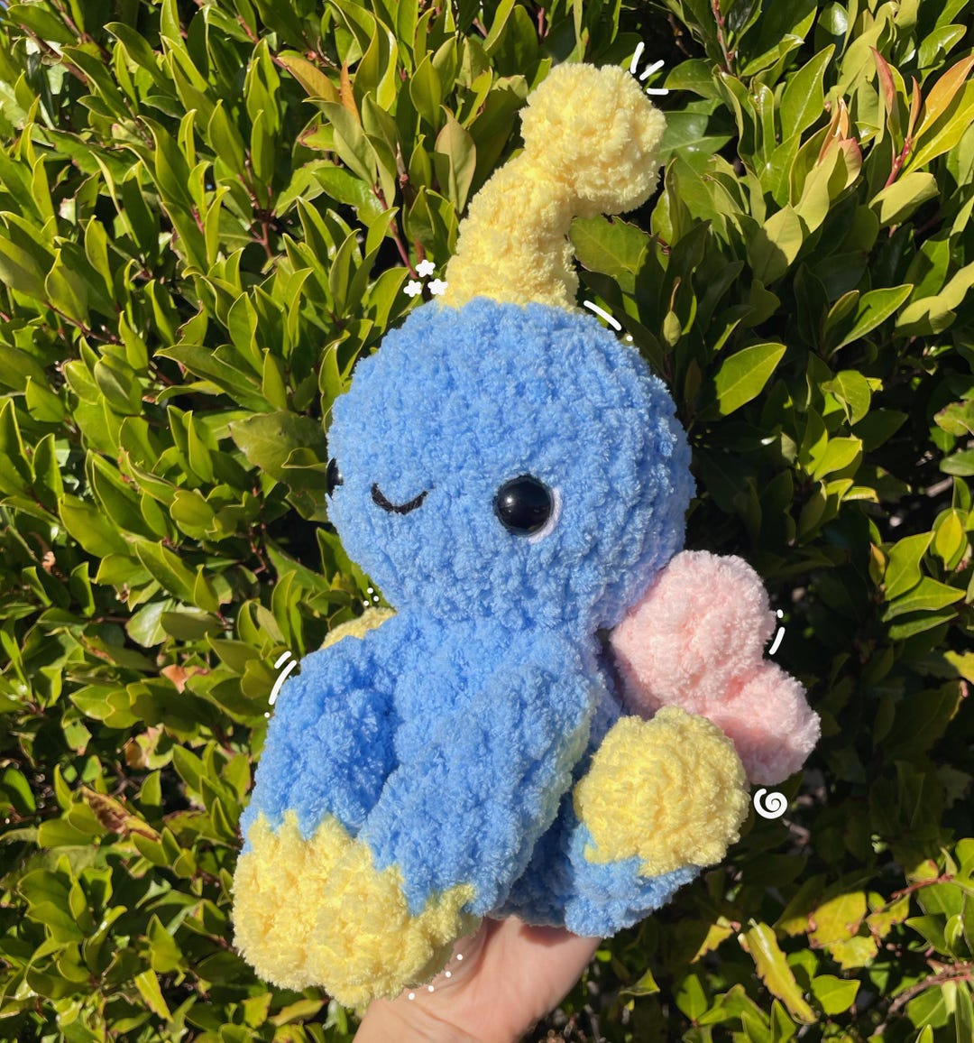 Crochet Fairy Chao, Cute Fairy Plushie, Fluffy Soft Fairy Plush ...