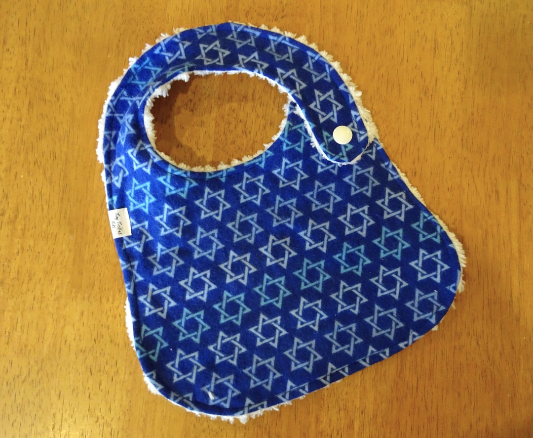 Hanukkah Baby Bib, Star of David Bib, Chanukah Baby Gift, Baby's 1st ...
