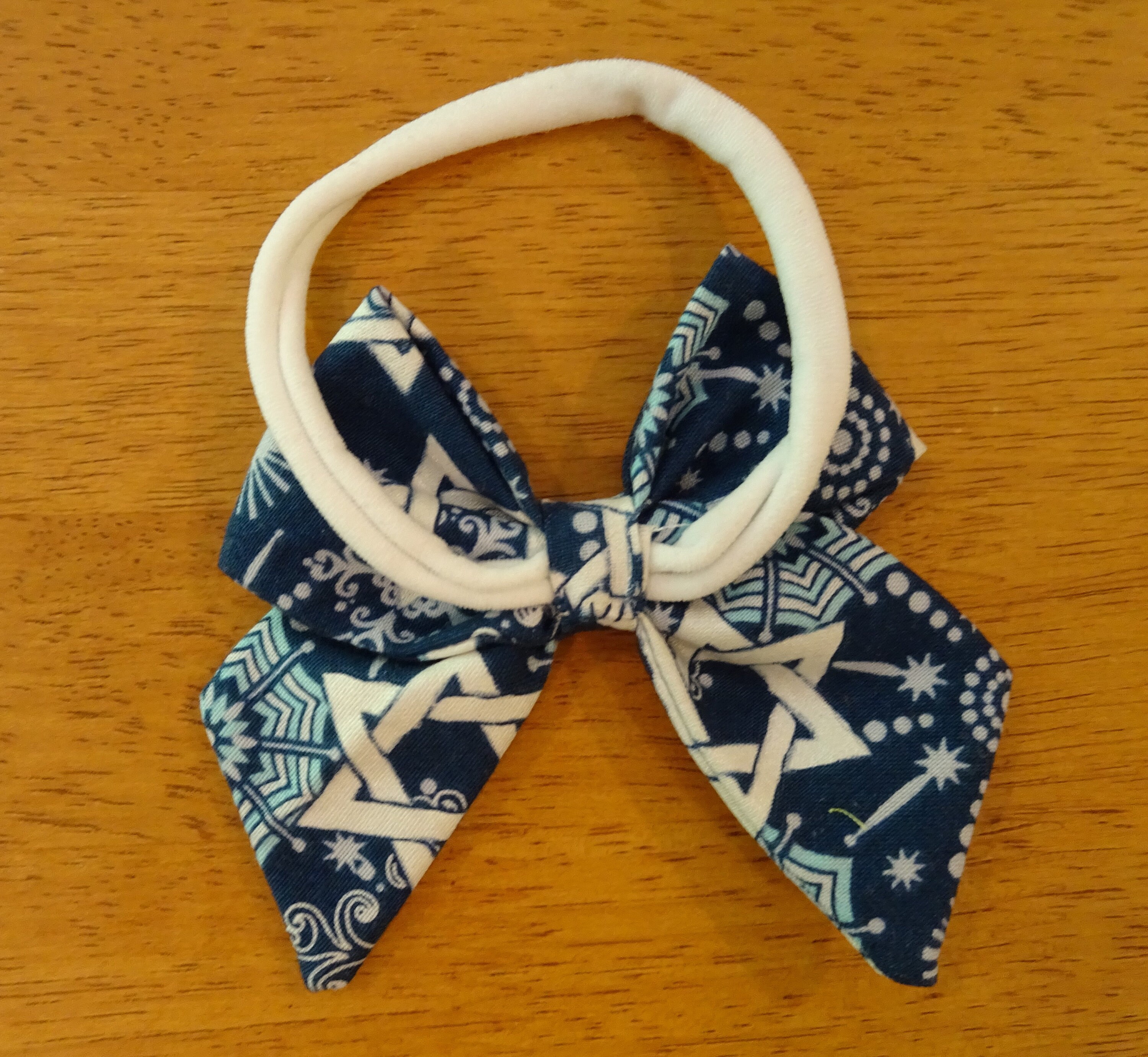 Hanukkah Baby Bow Headband, Star of David Baby Bow, Snowflake Baby ...