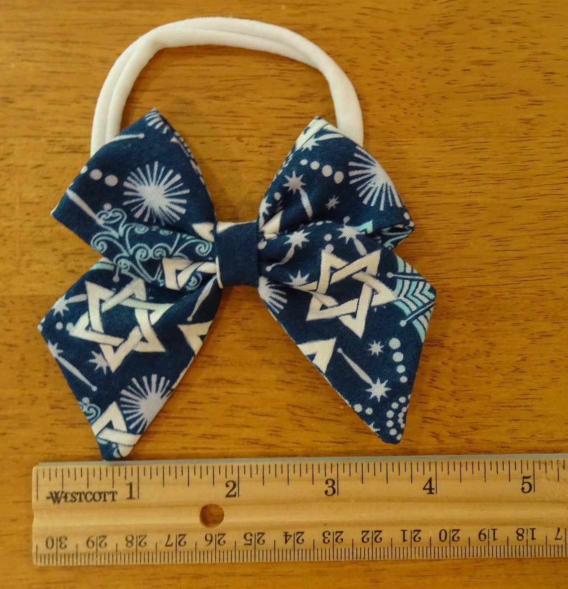 Hanukkah Baby Bow Headband, Star of David Baby Bow, Snowflake Baby ...