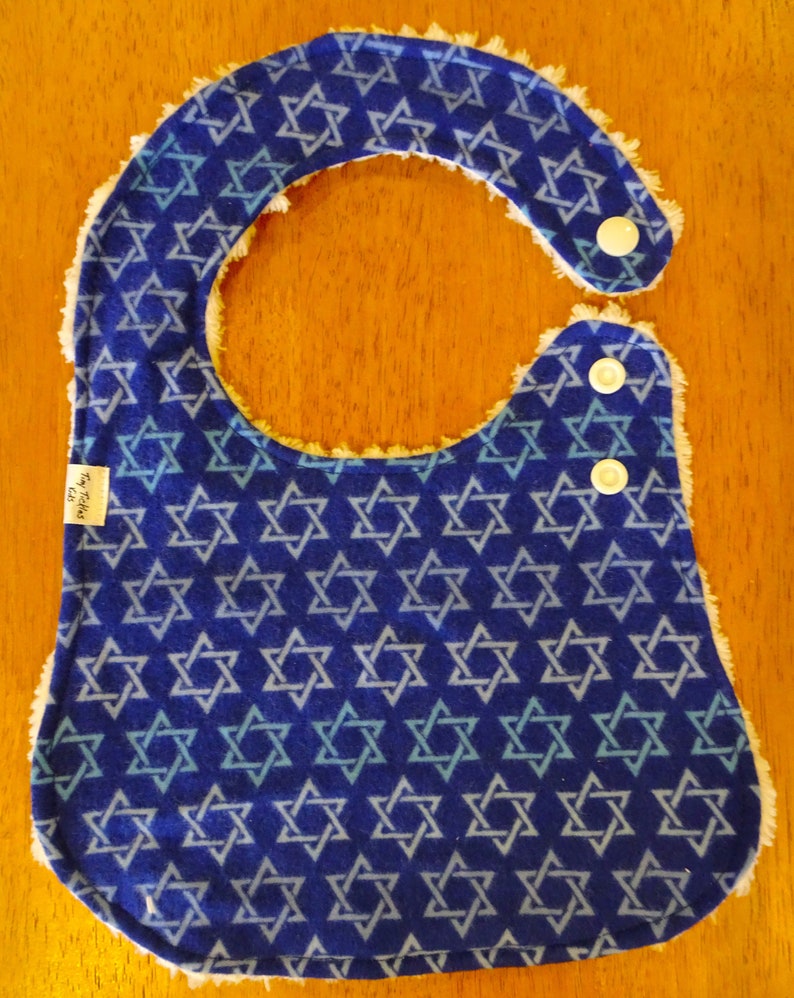 Hanukkah Baby Bib, Star of David Bib, Chanukah Baby Gift, Baby's 1st ...