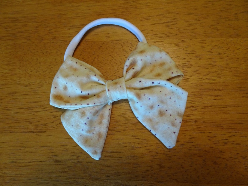 Matzah Headband, Matzo, Passover Hair Bow, Matzah Hair Bow, Jewish ...