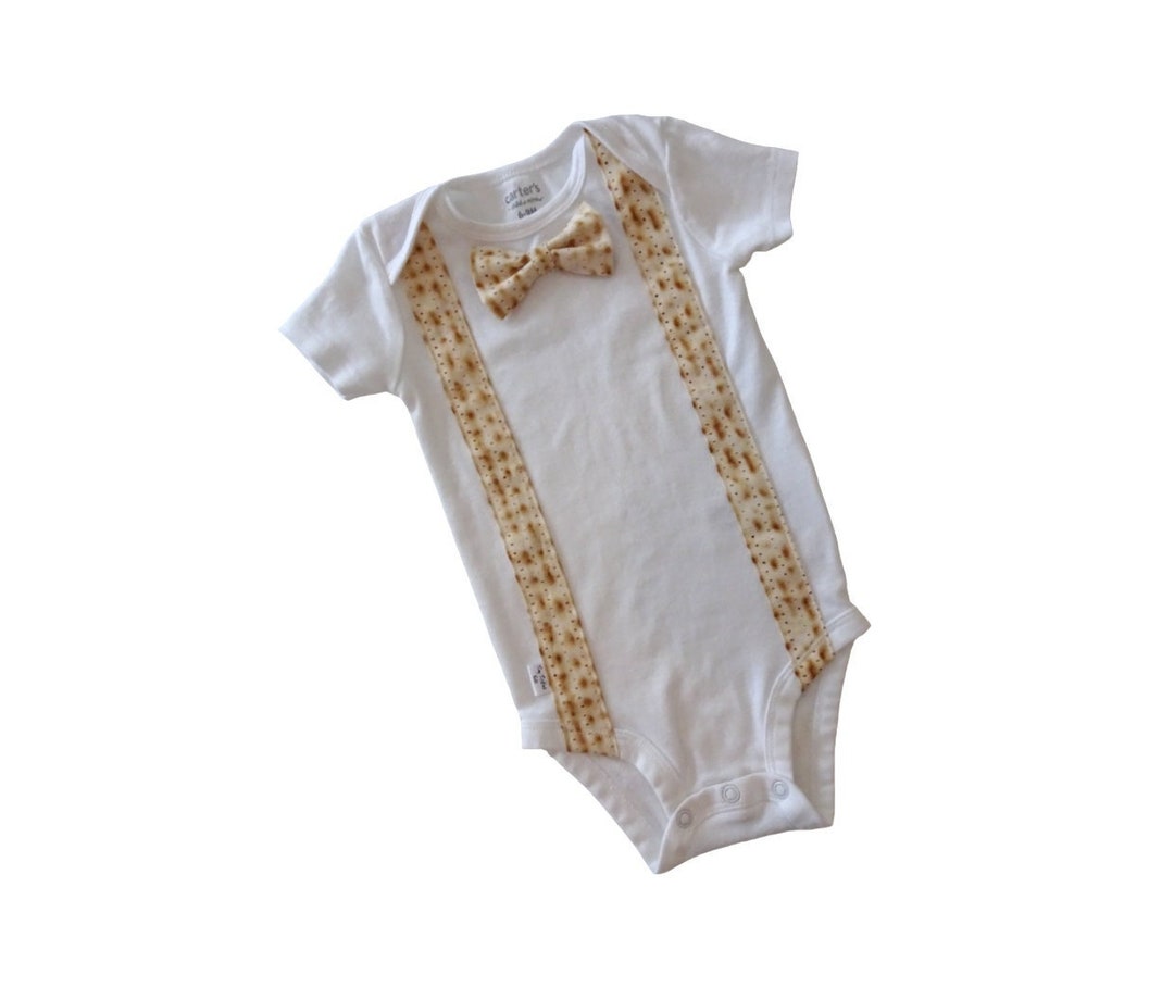 Passover Baby Boy Outfit/matzah/matzo/bow Tie/suspenders/israel/jewish ...