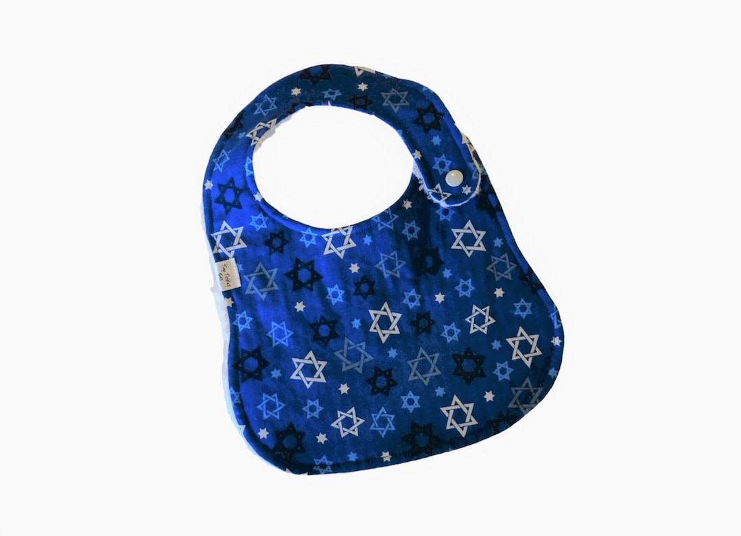 Hanukkah Baby Bib, Star of David Bib, Baby's 1st Hanukkah, Israel ...