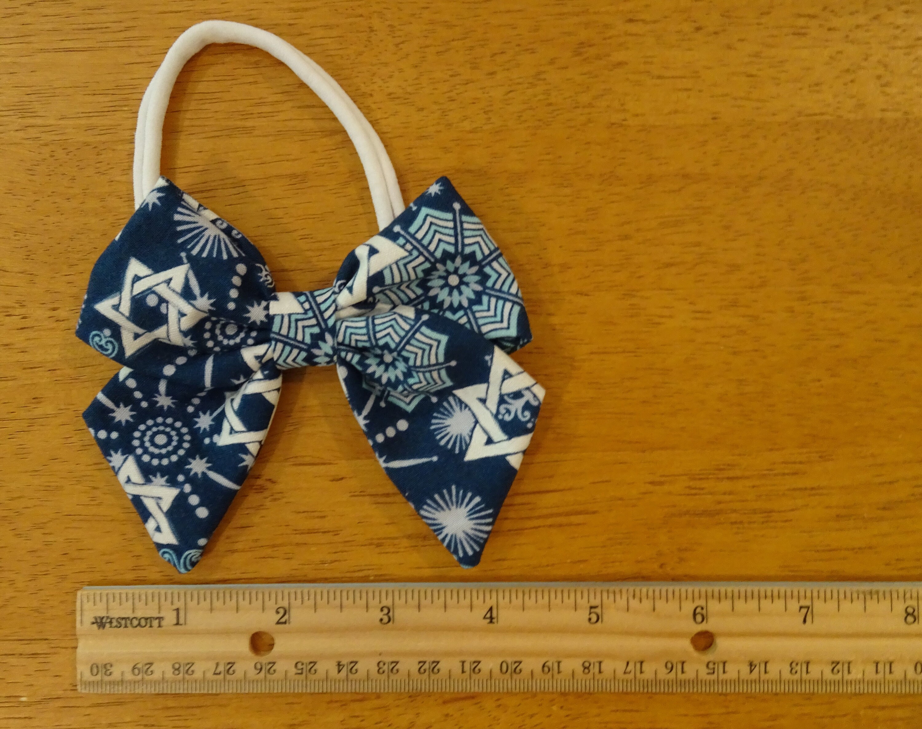 Hanukkah Baby Bow Headband, Star of David Baby Bow, Snowflake Baby ...