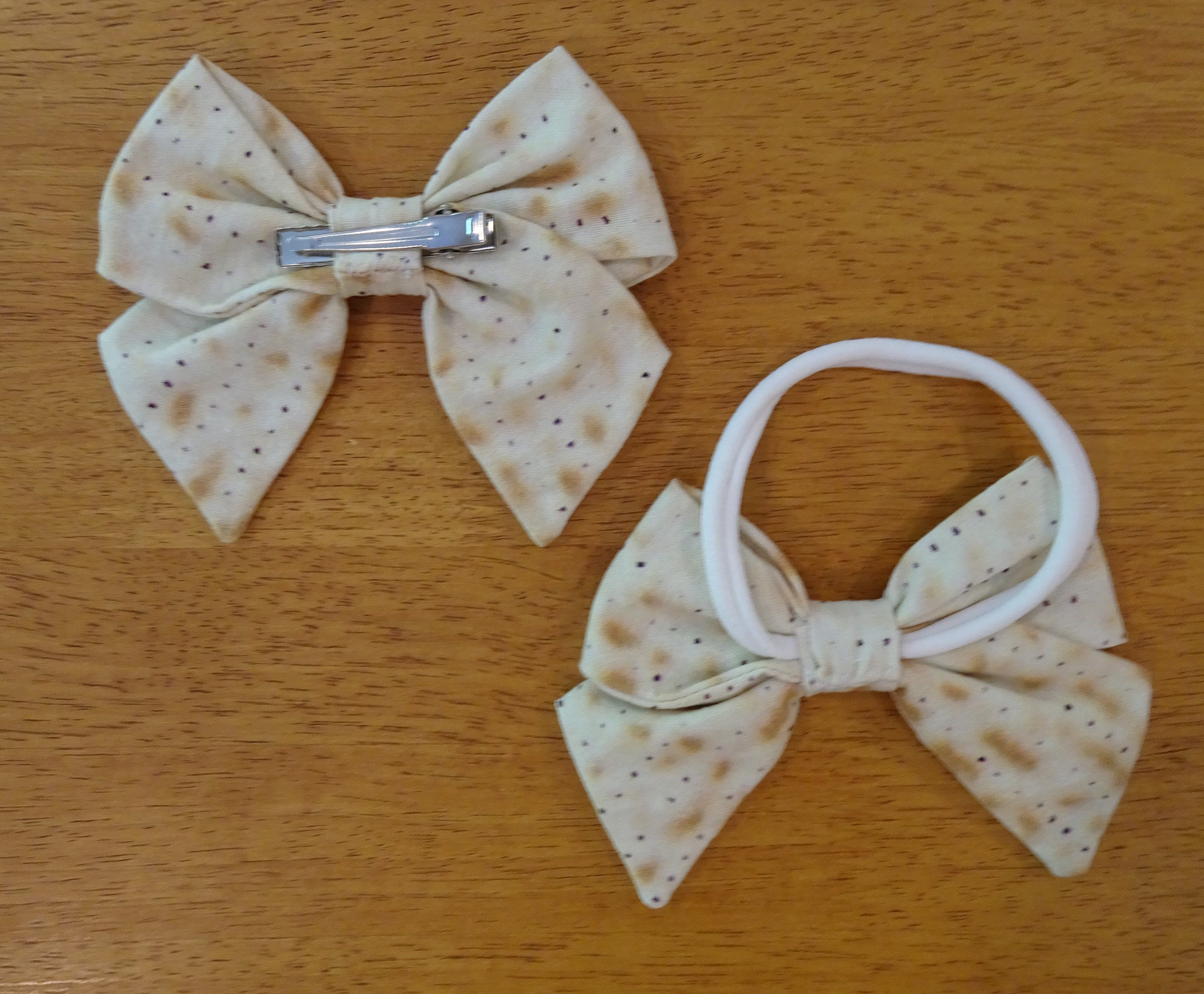 Matzah Headband, Matzo, Passover Hair Bow, Matzah Hair Bow, Jewish ...