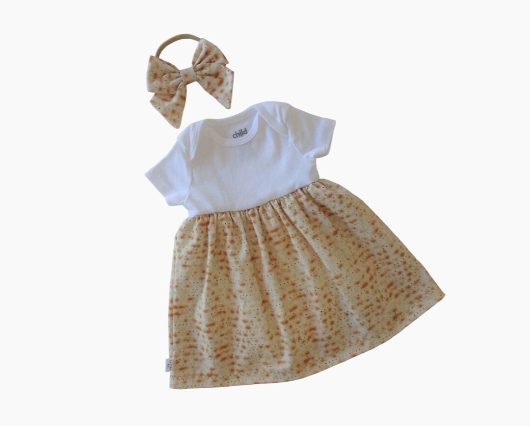 Matzah Baby Dress and Headband, Matzo, Passover, Jewish Feasts, Jewish ...